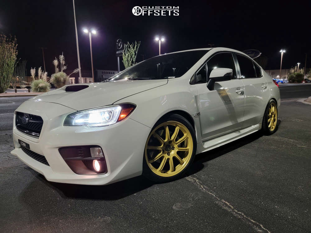 2017 Subaru WRX with 18x9.5 42 Method Mr503 and 265/40R18 Continental ...