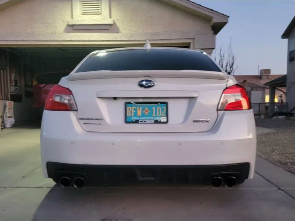 2017 Subaru WRX with 18x9.5 42 Method Mr503 and 265/40R18 Continental ...
