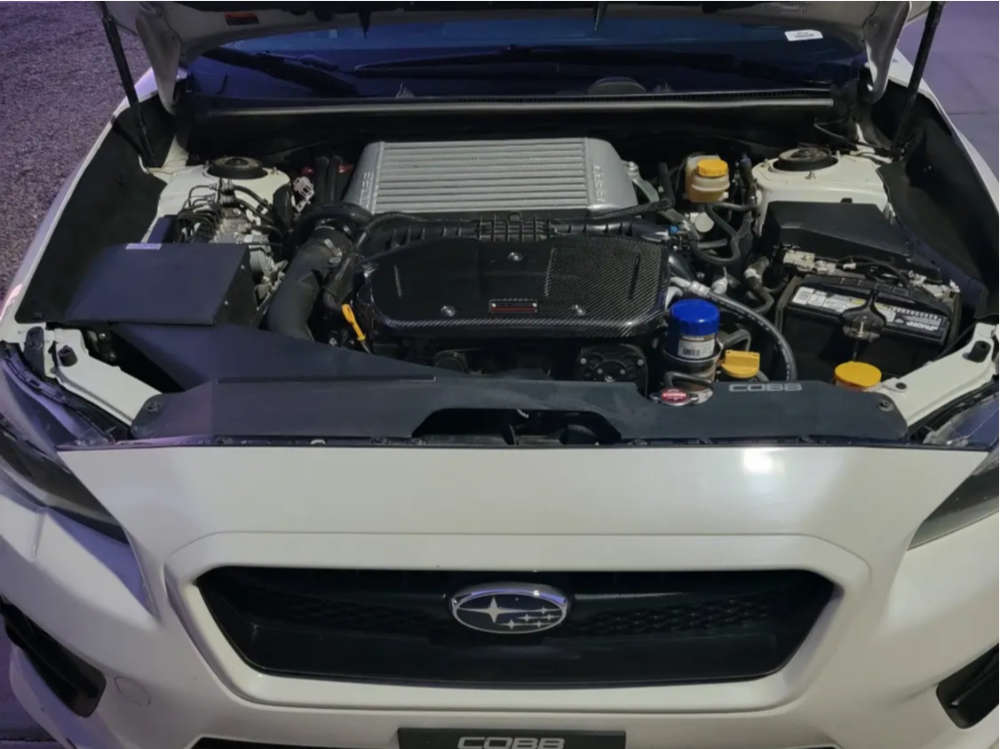 2017 Subaru WRX with 18x9.5 42 Method Mr503 and 265/40R18 Continental ...