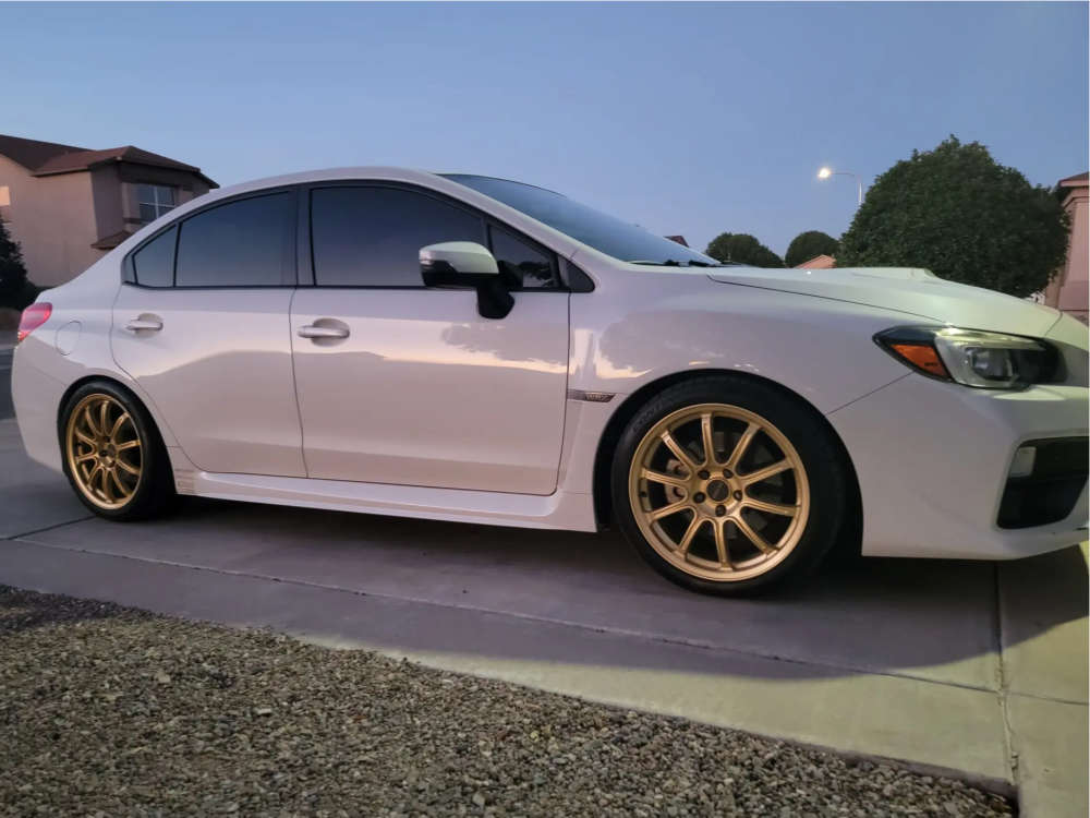 2017 Subaru WRX with 18x9.5 42 Method Mr503 and 265/40R18 Continental ...