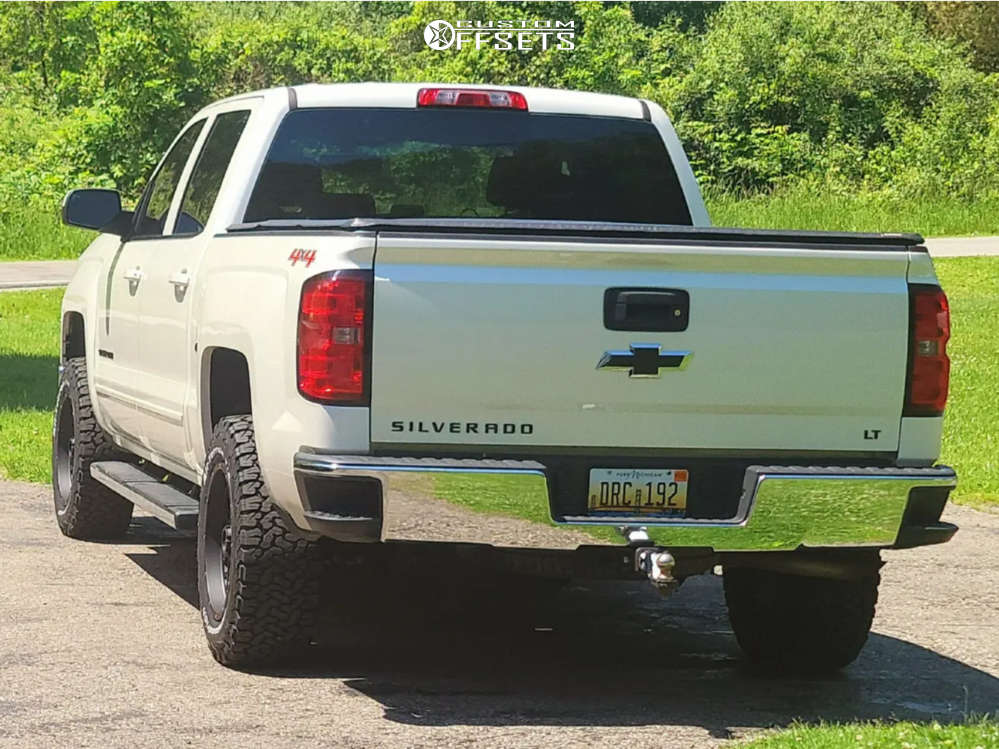 2015 Chevrolet Silverado 1500 with 18x9 -12 Vision Rocker 412 and 305 ...