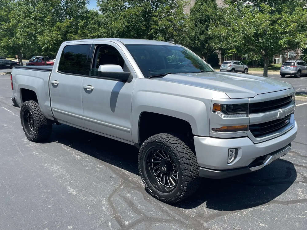 2017 Chevrolet Silverado 1500 with 20x10 -25 ARKON OFF-ROAD Caesar and ...