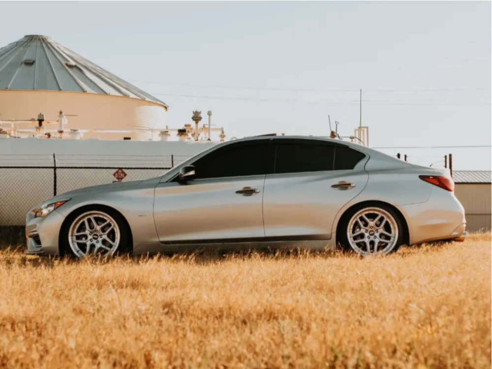 2019 INFINITI Q50 with 19x10.5 22 ESR Cs15 and 235/35R19 Continental Extremecontact Dws06 Plus ...