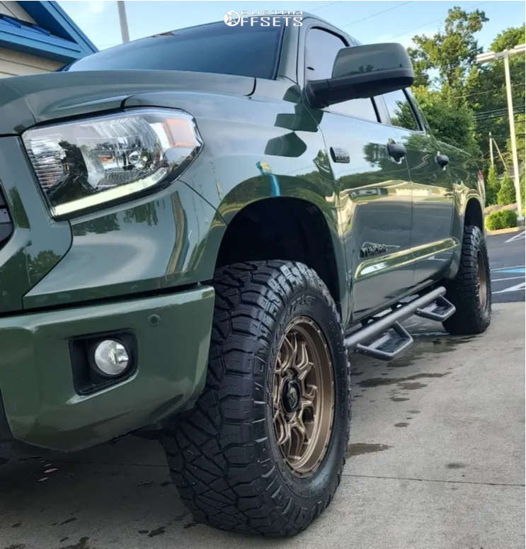 2021 Toyota Tundra with 18x9 -12 Fuel Tech and 305/65R18 Nitto Ridge ...