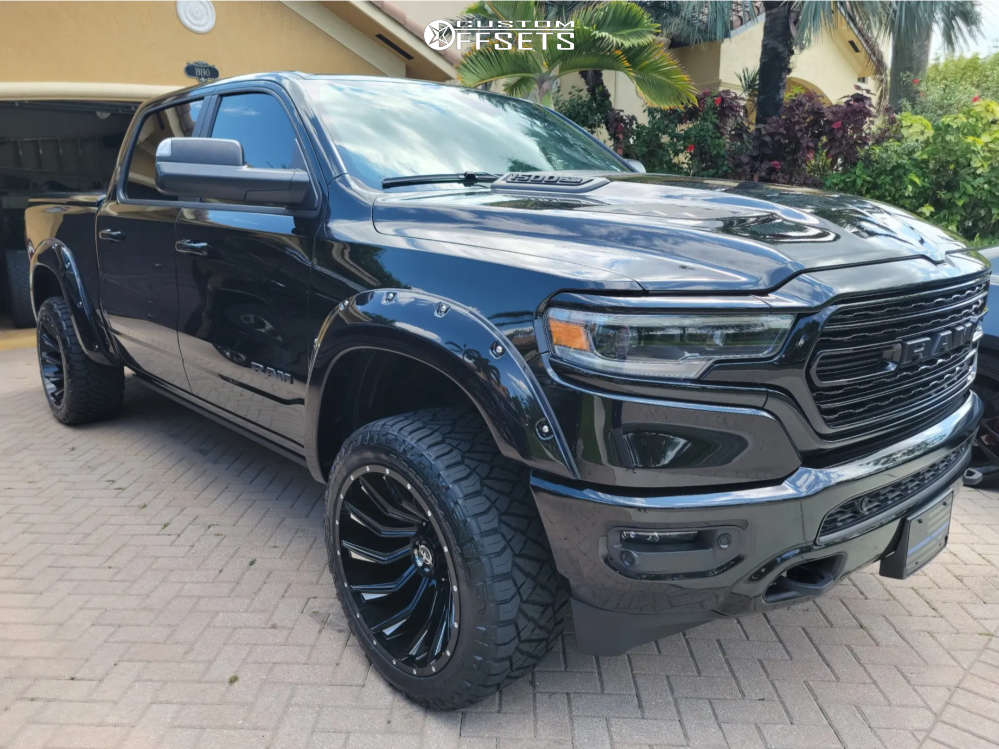 2020 Ram 1500 with 22x12 -44 XF Offroad Xf-224 and 305/45R22 Nitto ...