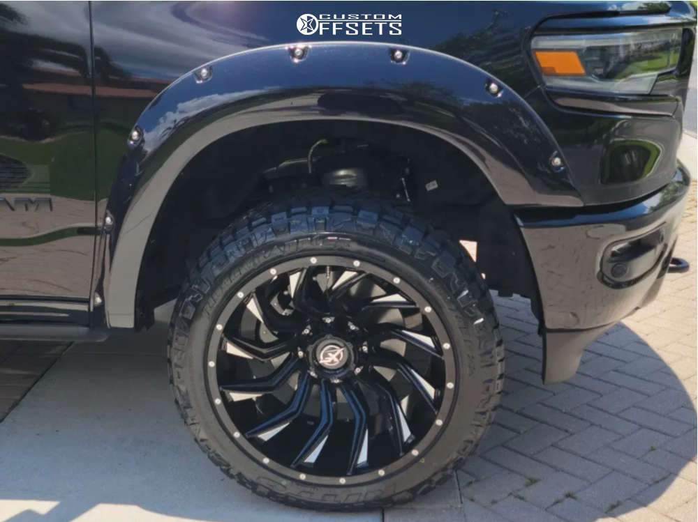2020 Ram 1500 with 22x12 -44 XF Offroad Xf-224 and 305/45R22 Nitto ...