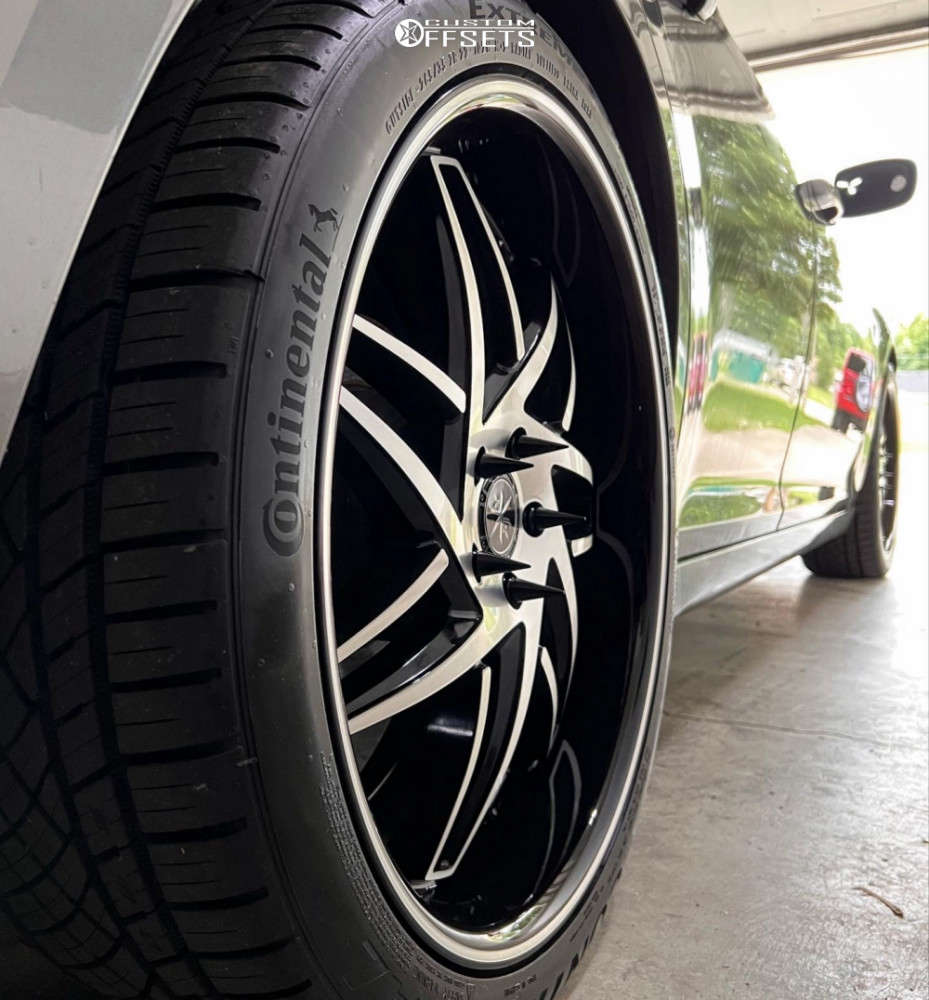 2012 Chrysler 300 with 22x9 15 Karma Kustoms K14 and 265/35R22 Continental Extremecontact Dws06 ...