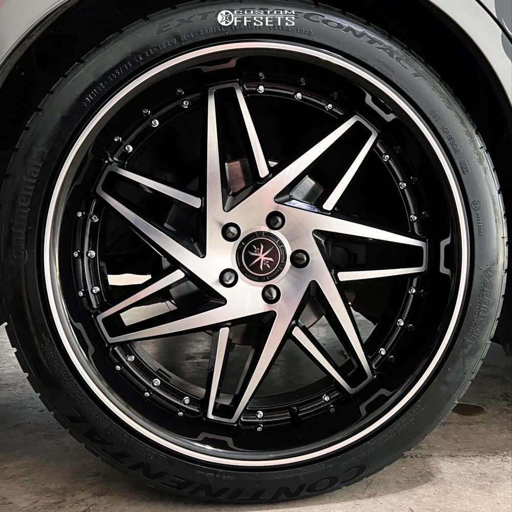 2012 Chrysler 300 with 22x9 15 Karma Kustoms K14 and 265/35R22 Continental Extremecontact Dws06 ...