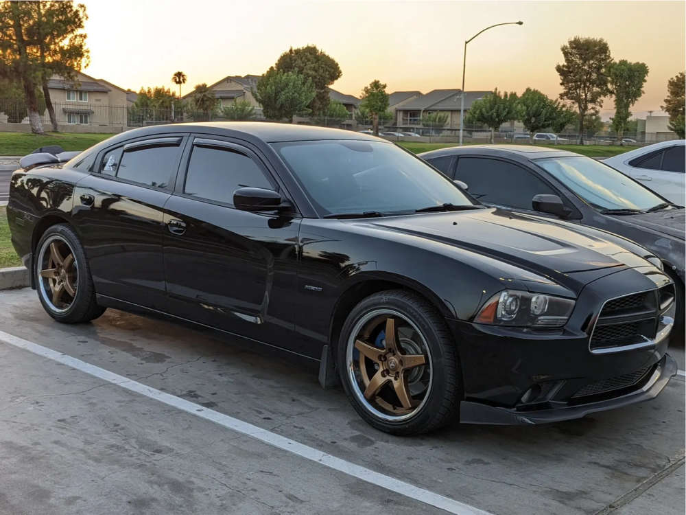 2013 Dodge Charger with 20x9 15 Asanti Black ABL-31 and 245/45R20 ...
