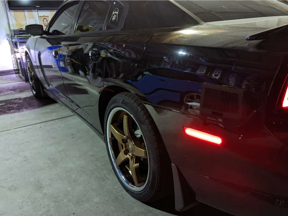 2013 Dodge Charger with 20x9 15 Asanti Black ABL-31 and 245/45R20 ...