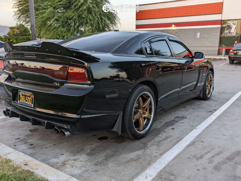 2013 Dodge Charger with 20x9 15 Asanti Black ABL-31 and 245/45R20 ...
