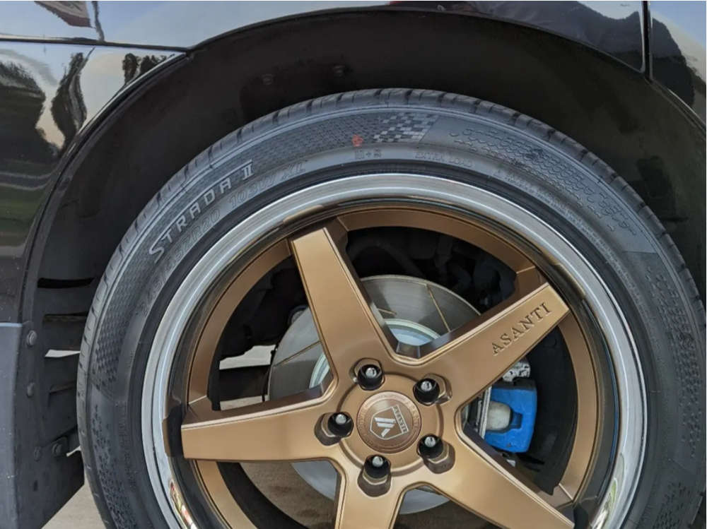 2013 Dodge Charger with 20x9 15 Asanti Black ABL-31 and 245/45R20 ...