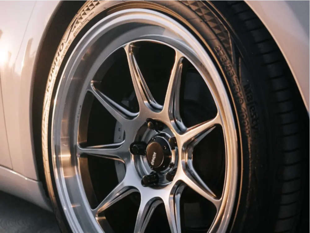 2021 Tesla 3 with 19x10 25 Konig Countergram and 275/35R19 Kumho Ecsta ...