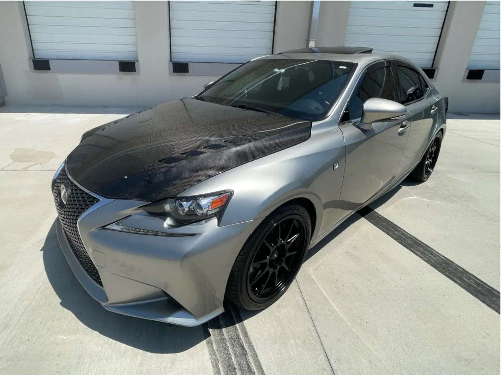 2016 Lexus IS350 with 18x8.5 35 Konig Dekagram and 225/40R18 Hankook ...