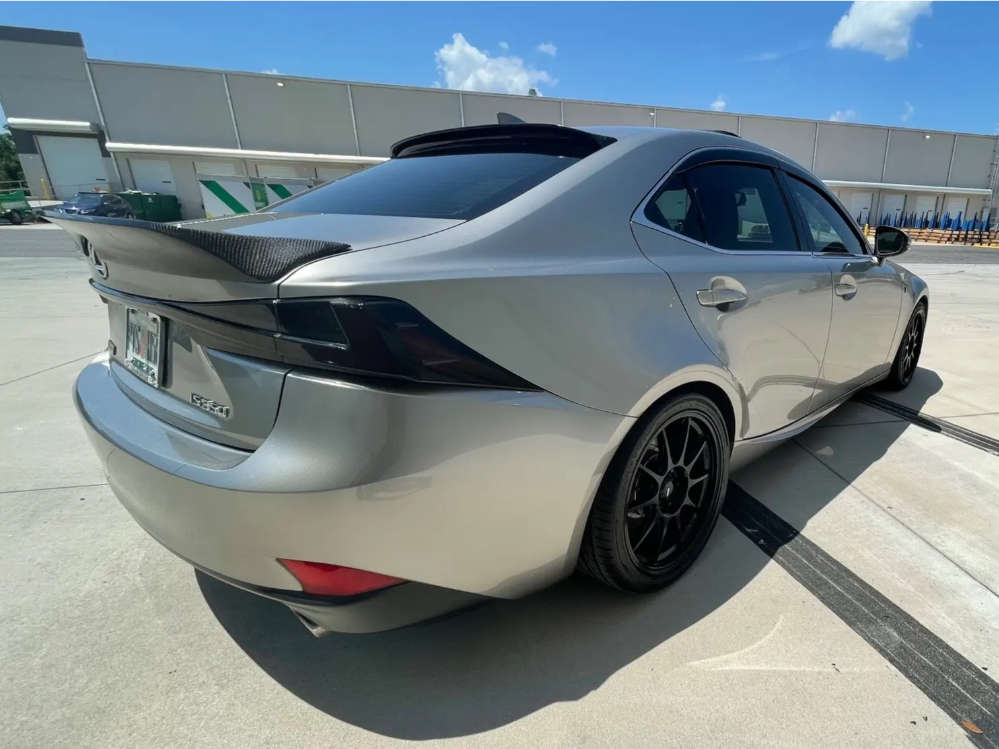 2016 Lexus IS350 with 18x8.5 35 Konig Dekagram and 225/40R18 Hankook ...