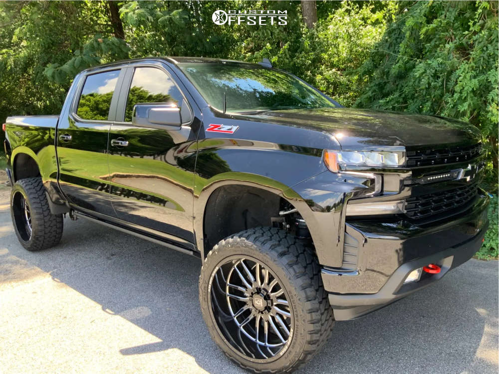 2021 Chevrolet Silverado 1500 with 24x12 -44 Axe Offroad Hades and 365 ...