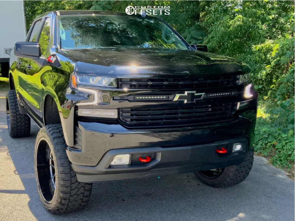 2021 Chevrolet Silverado 1500 with 24x12 -44 Axe Offroad Hades and 365 ...