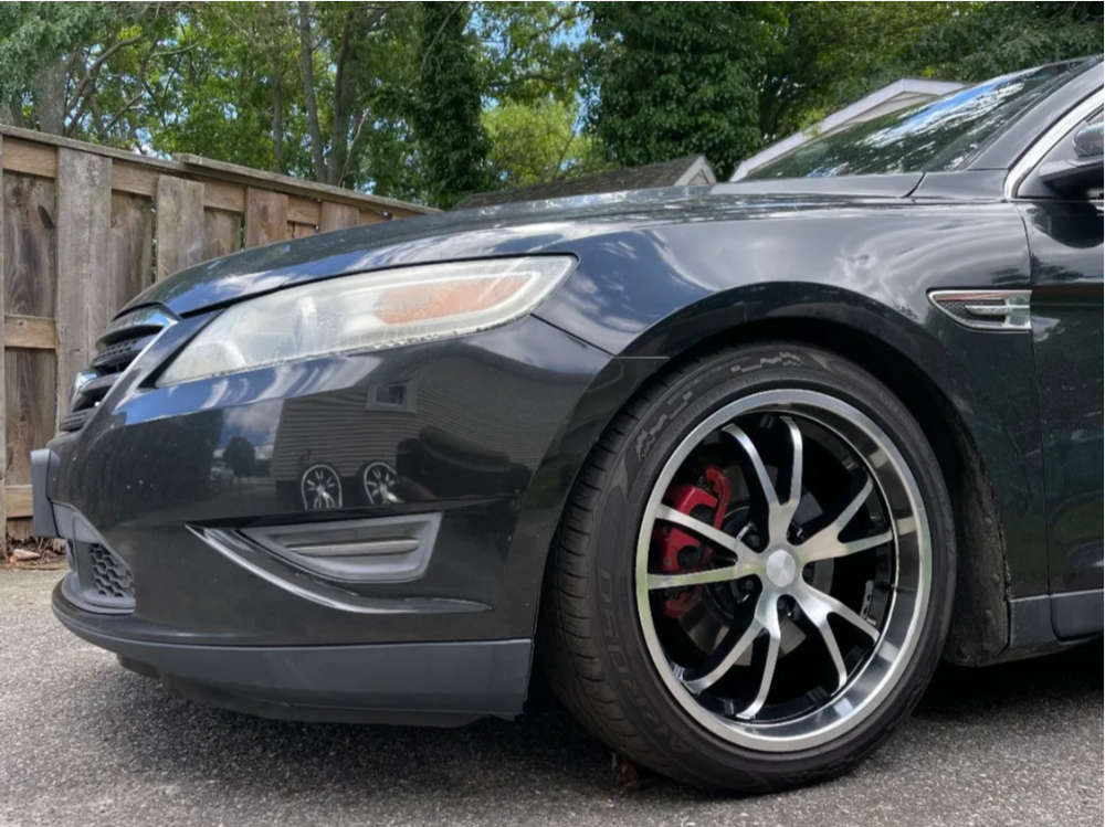 2011 Ford Taurus with 20x9.5 45 Steeda Spyder and 245/45R20 Arroyo ...