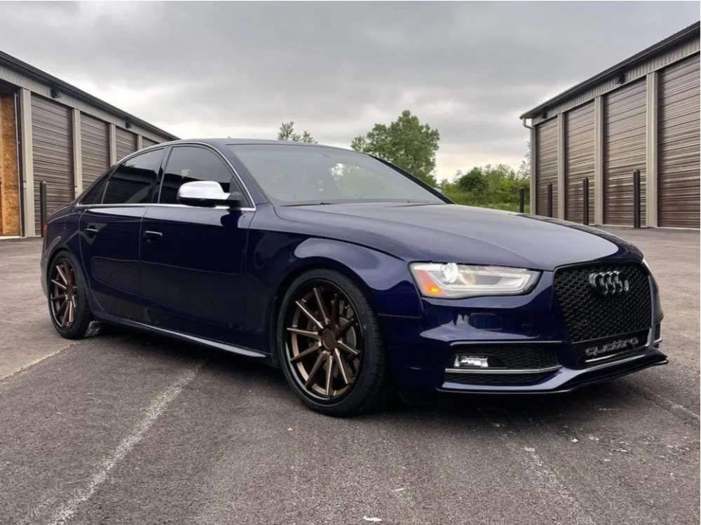 2013 Audi S4 with 19x9.5 45 Ferrada FR4 and 255/35R19 Nitto Motivo and ...