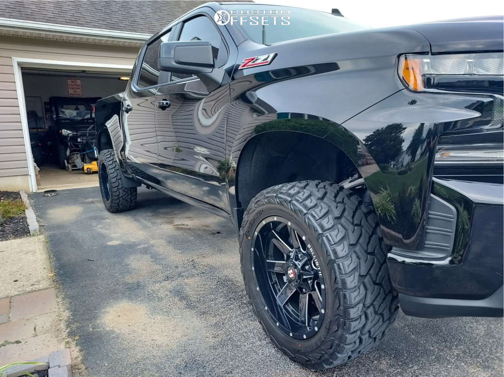 2022 Chevrolet Silverado 1500 with 20x10 -19 Ballistic Rage and 33/12 ...