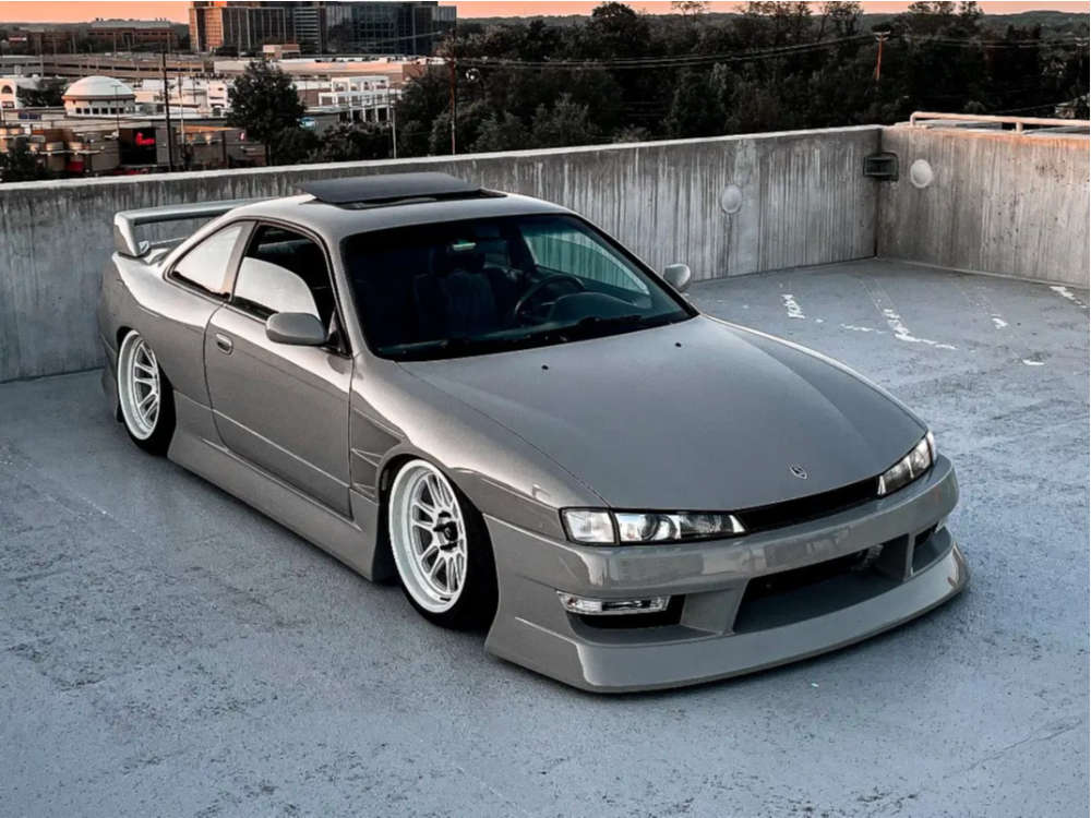 1997 Nissan 240SX with 18x9.5 10 Cosmis Racing Xt-206r and 245/30R18 ...