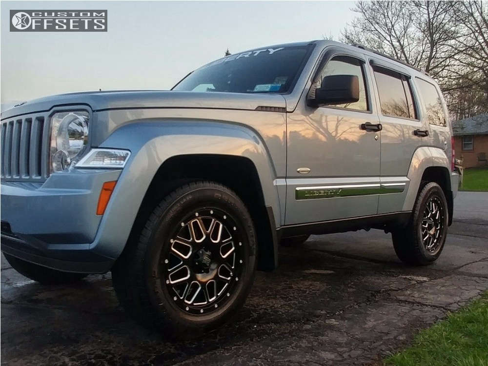 2012 Jeep Liberty with 18x8 38 XD XD820 and 255/65R18 Continental All ...