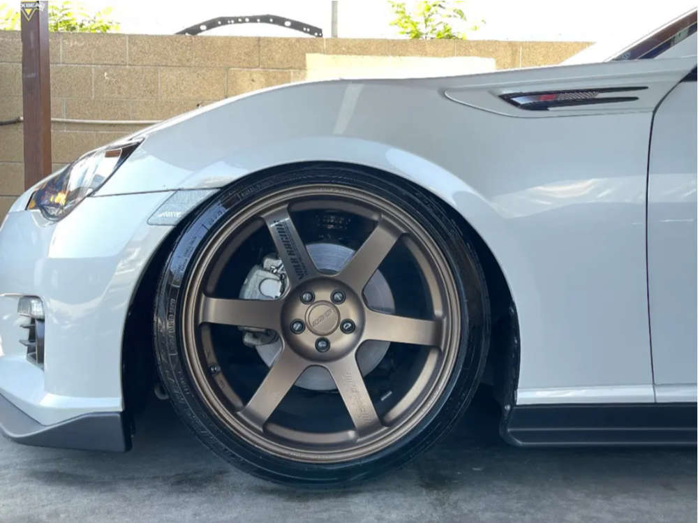 2016 Subaru BRZ with 18x9.5 22 Volk Te37 Saga and 225/40R18 Toyo Tires ...