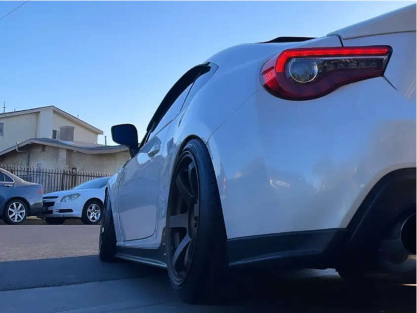 2016 Subaru BRZ with 18x9.5 22 Volk Te37 Saga and 225/40R18 Toyo Tires ...