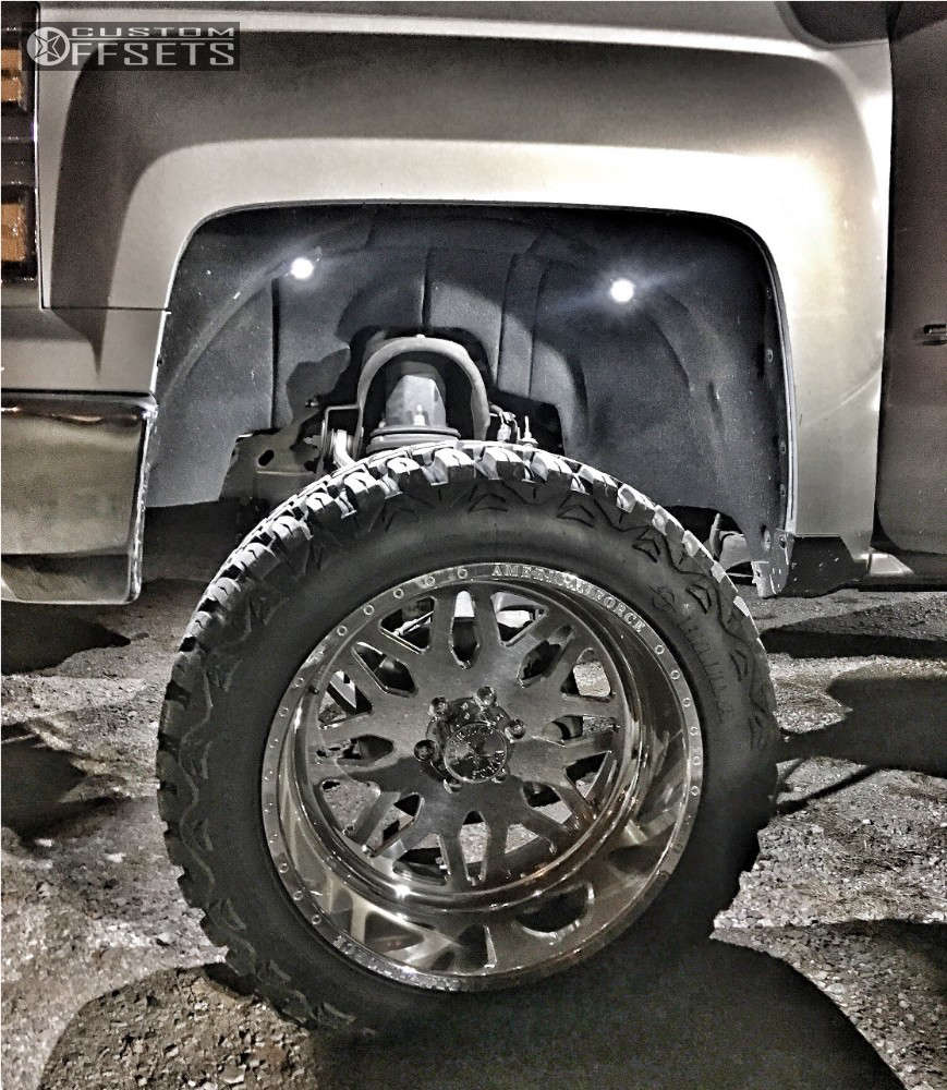 2014 Chevrolet Silverado 1500 with 22x12 -40 American Force TRAX SS and ...