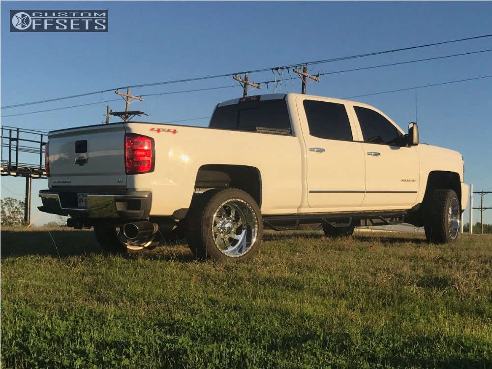 2015 Chevrolet Silverado 3500 HD with 22x12 -40 American Force Blade SS ...