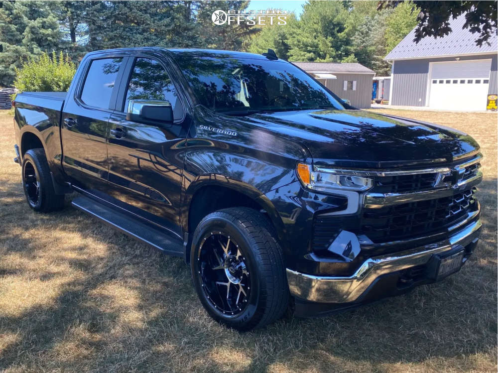 2022 Chevrolet Silverado 1500 LTD with 20x10 -29 Vision Sliver and 275 ...