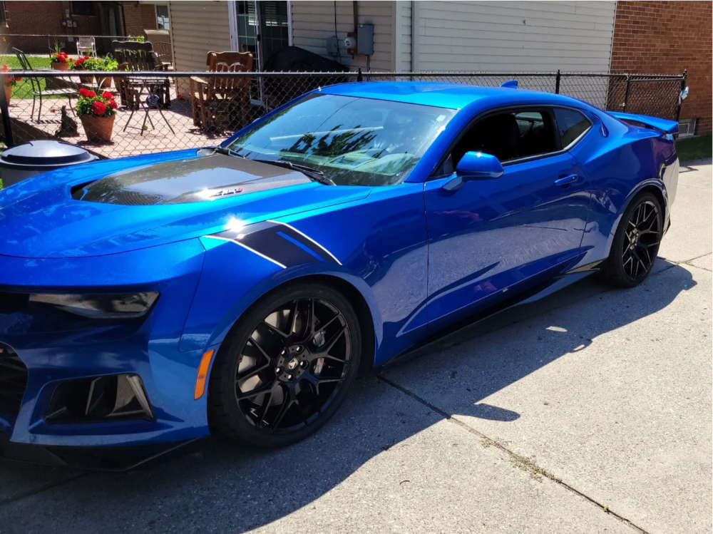 2018 Chevrolet Camaro with 20x9 35 Asanti Black Abl-27 and 285/30R20 Nitto Nt555 G2 and Stock ...