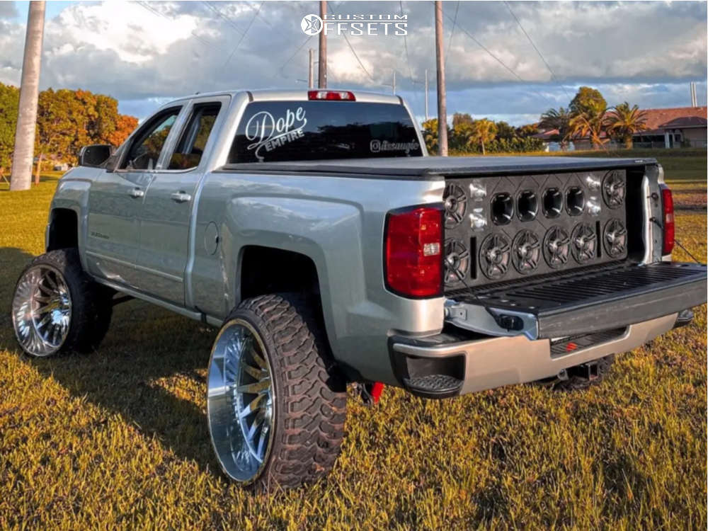 2017 Chevrolet Silverado 1500 with 26x14 -76 Hardcore Offroad Hc23 and 35/13.5R26 RBP Repulsor ...