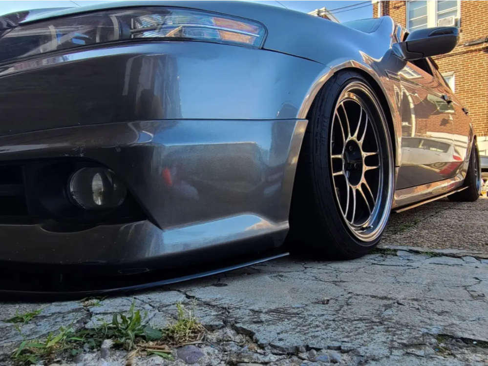 2007 Acura TL with 18x9.5 15 Enkei Rpf1 and 225/40R18 Toyo Tires ...