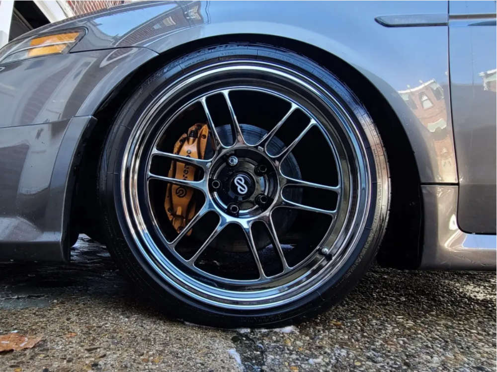 2007 Acura TL with 18x9.5 15 Enkei Rpf1 and 225/40R18 Toyo Tires ...