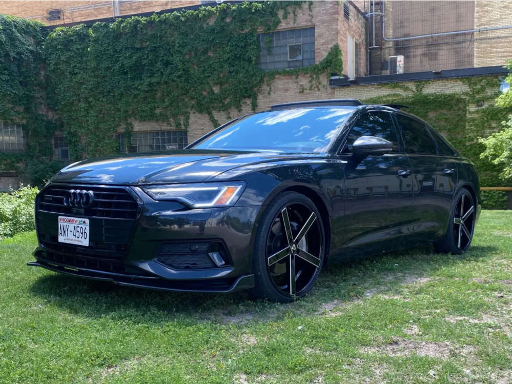 2019 Audi A6 Quattro with 22x8.5 35 Ravetti M1 and 245/30R22 Vercelli ...