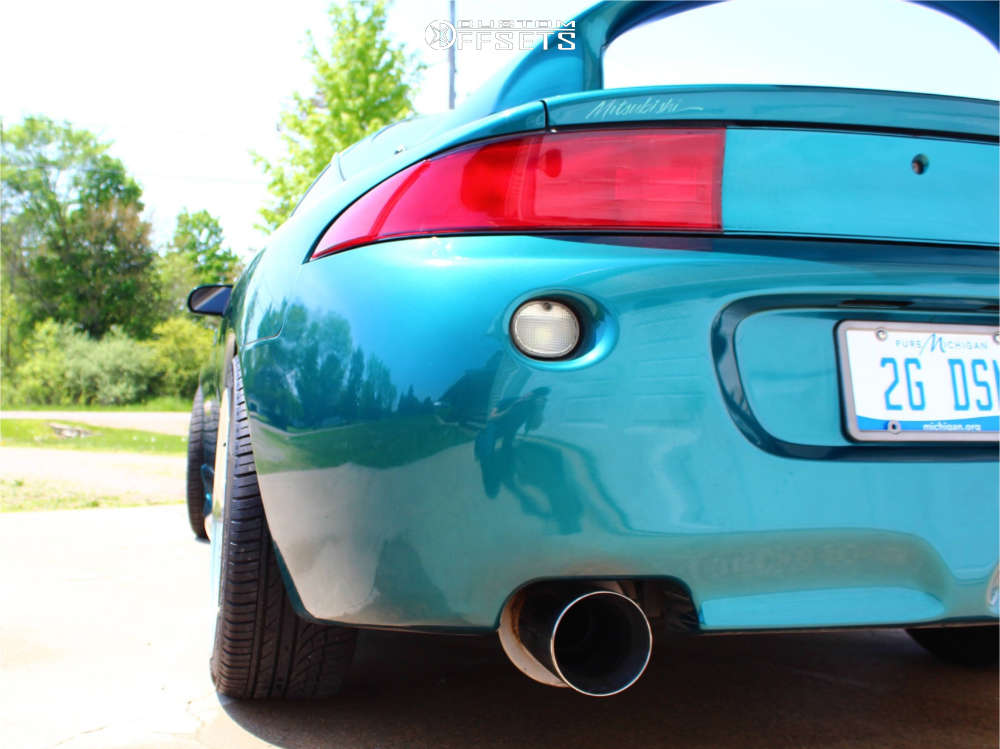 1998 Mitsubishi Eclipse with 18x8.5 35 ARC Ar9 and 235/40R18 Fullway ...