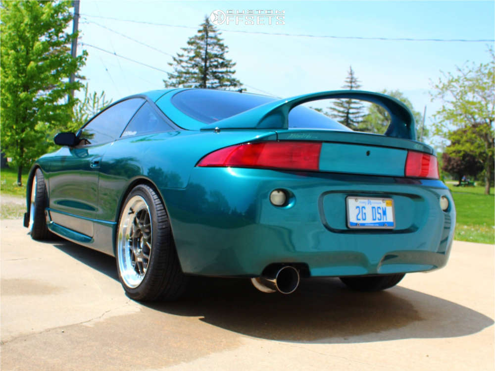 1998 Mitsubishi Eclipse with 18x8.5 35 ARC Ar9 and 235/40R18 Fullway ...