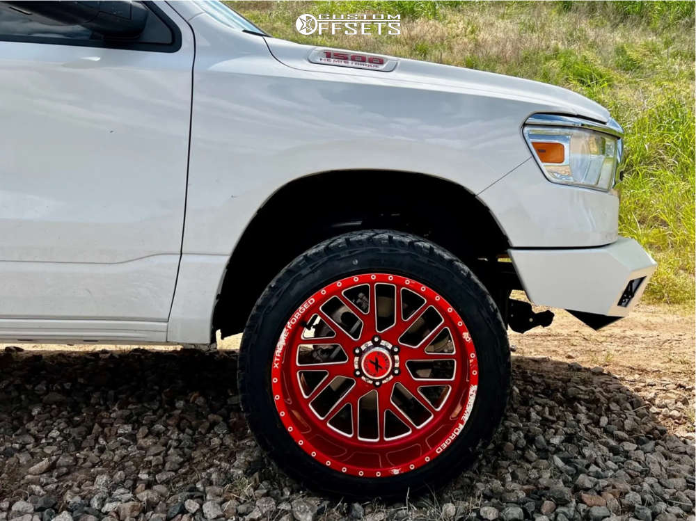 2021 Ram 1500 with 22x12 -44 Xtreme Force Xf003 and 33/12.5R22 Venom Power Terra Hunter X/t and ...