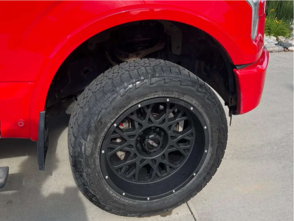 2015 Ford F-150 with 20x10 -24 Vision Rocker and 37/12.5R20 Falken ...