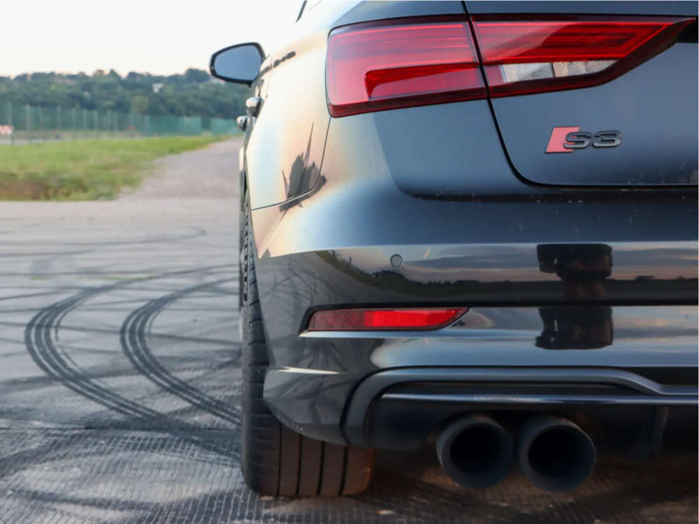 2017 Audi S3 with 18x9 45 Neuspeed Rse10 and 255/40R18 Michelin Pilot ...