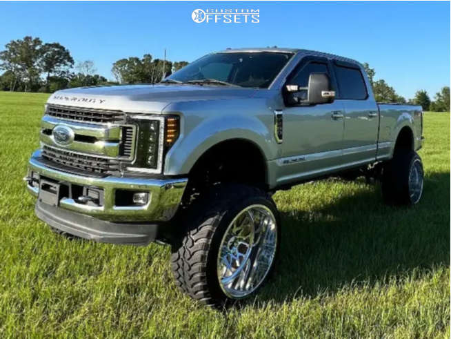 2017 Ford F-250 Super Duty with 26x16 -101 KG1 Forged Trident and 38/15 ...