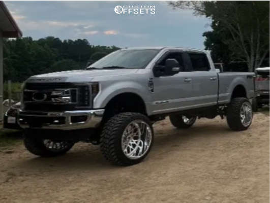 2017 Ford F-250 Super Duty with 26x16 -101 KG1 Forged Trident and 38/15 ...