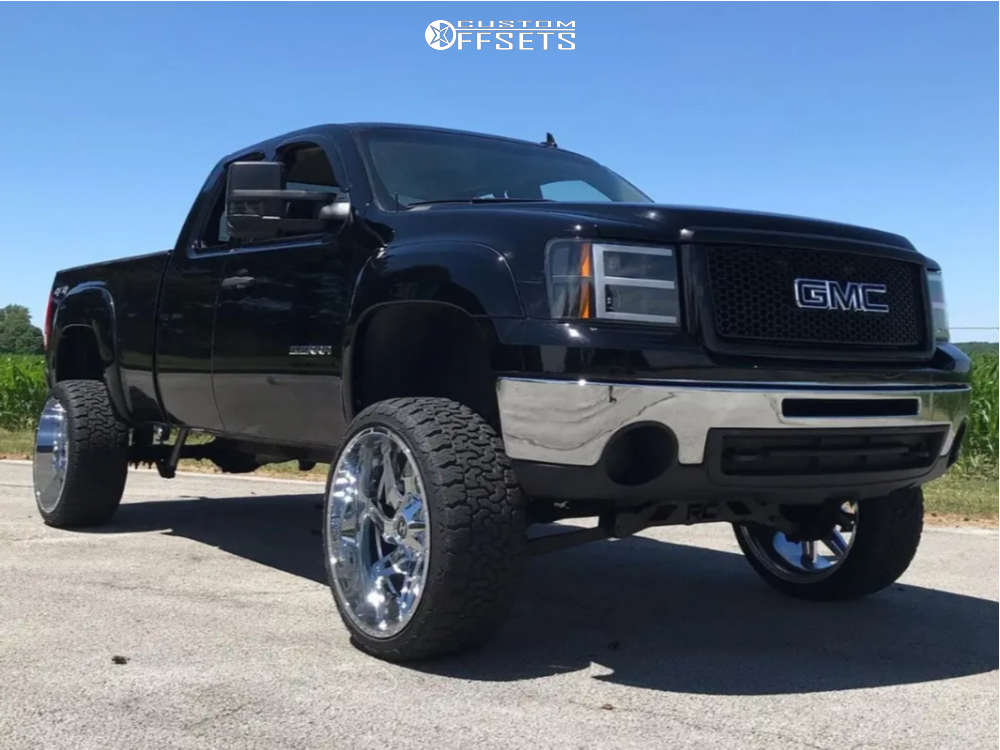 2011 GMC Sierra 1500 with 24x12 -44 Hardcore Offroad Hc05 and 33/12 ...