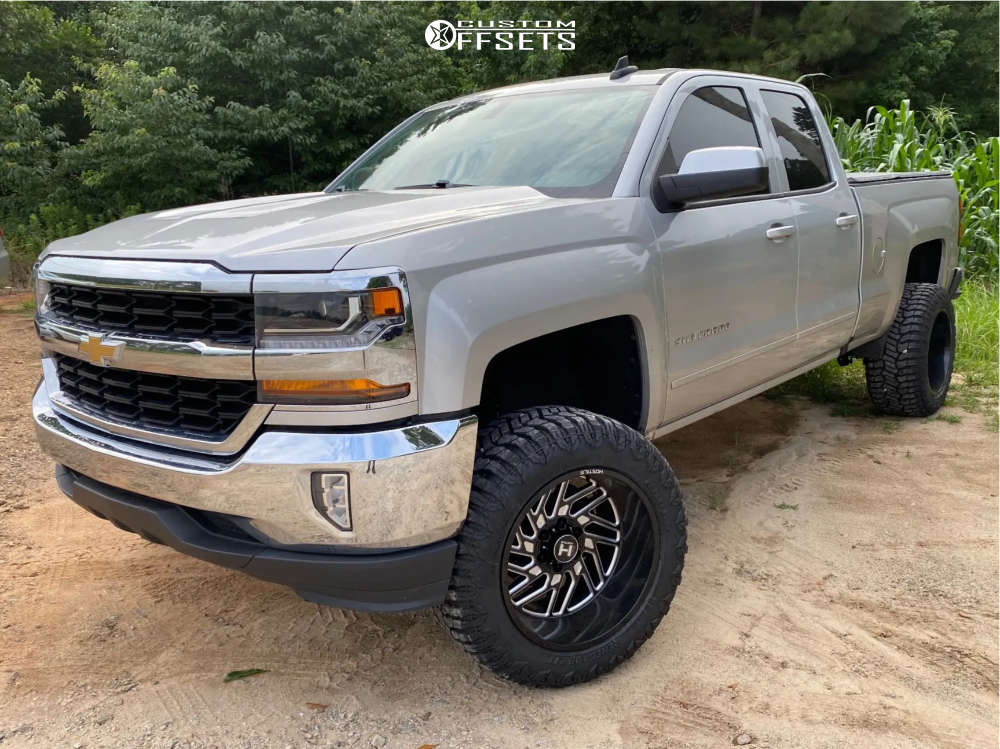 2016 Chevrolet Silverado 1500 with 20x12 -44 Hostile Jigsaw and 33/12.5R20 Radar Renegade Rt and ...