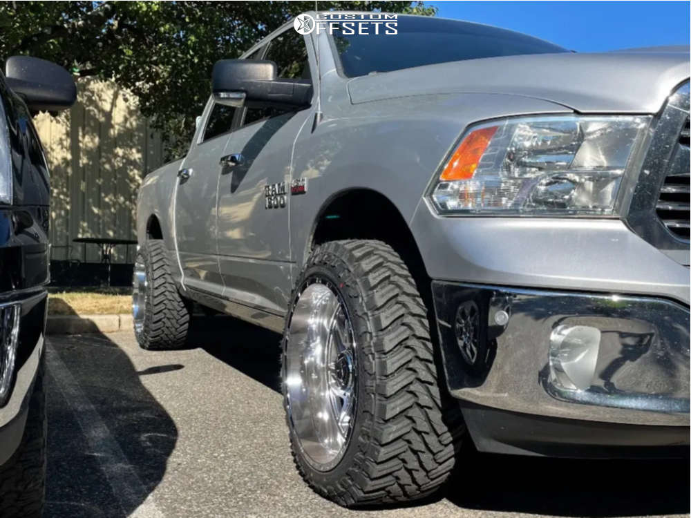 2016 Ram 1500 with 22x12 -44 TIS 544C and 33/12.5R22 Atturo Trail Blade ...