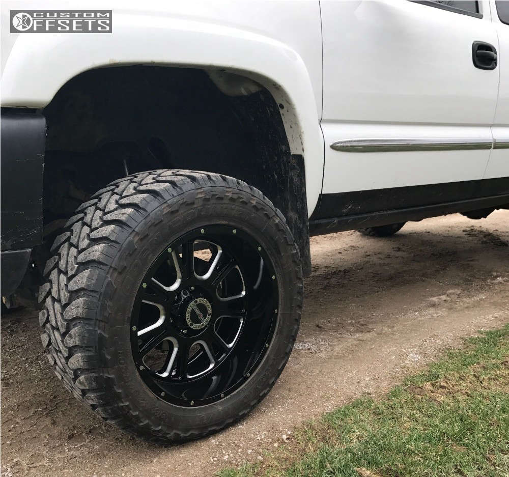 2002 GMC Sierra 1500 with 20x10 -25 Vision Fury and 33/12.5R20 Toyo ...