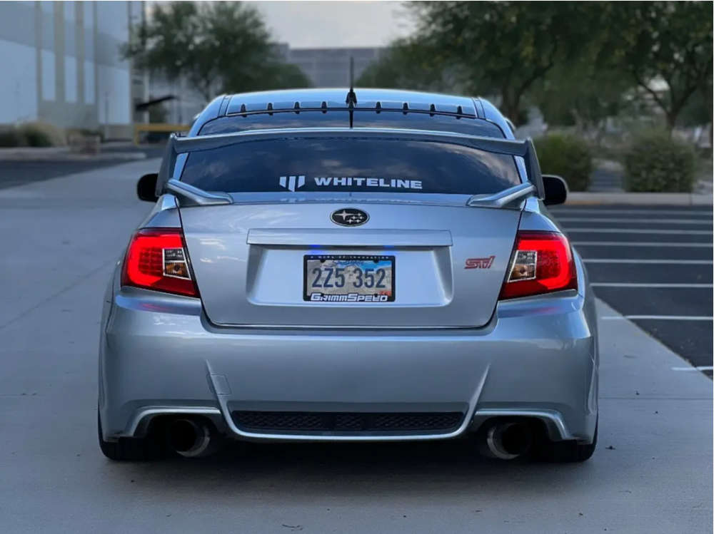 2013 Subaru WRX STI with 18x8.5 35 Aodhan Ah08 and 225/40R18 ...
