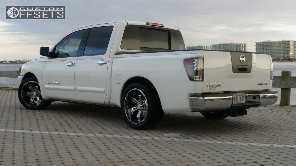 2011 Nissan Titan with 20x10 -19 Hostile Hammered and 315/35R20 Lexani ...