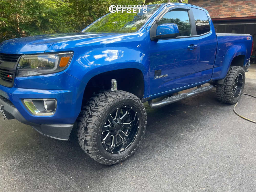 2018 Chevrolet Colorado with 20x10 -24 American Offroad A108 and 295 ...